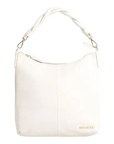 BALDININI Cream Cow Leather Handbag - White