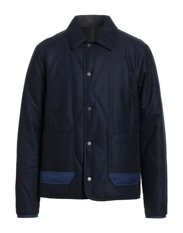 Sease Puffer Jacket In Virgin Wool Blend With Logo Detail