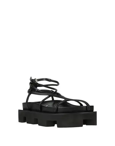 JIL SANDER Ovine Leather Flatform Sandals