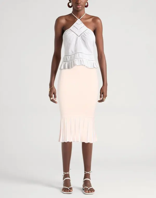 Elisabetta Franchi Midi Pleated Skirt