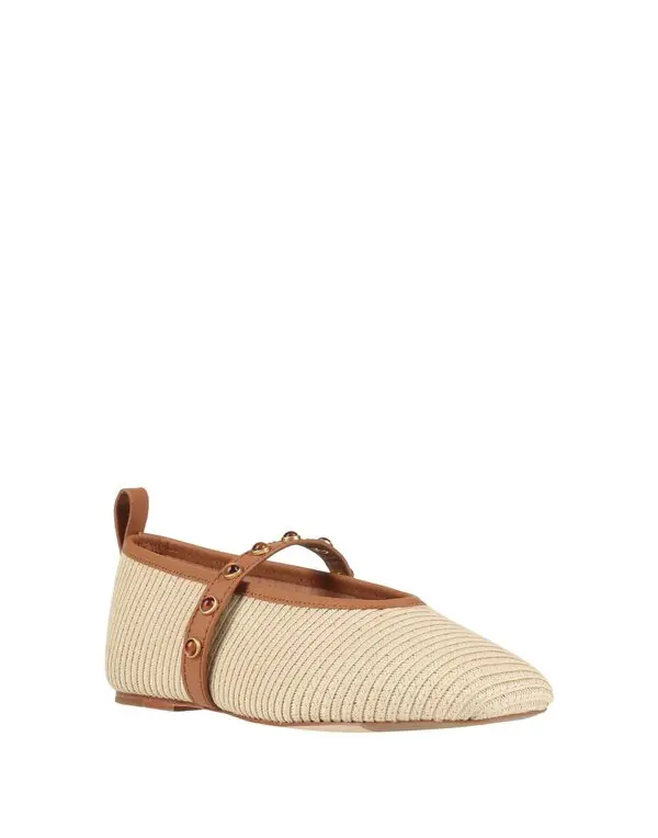 Rag & Bone Raffia And Leather Ballet Flats