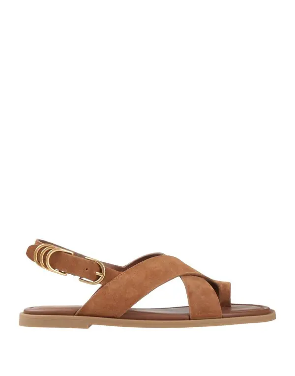 Rag & Bone Leather Thong Sandals - Brown
