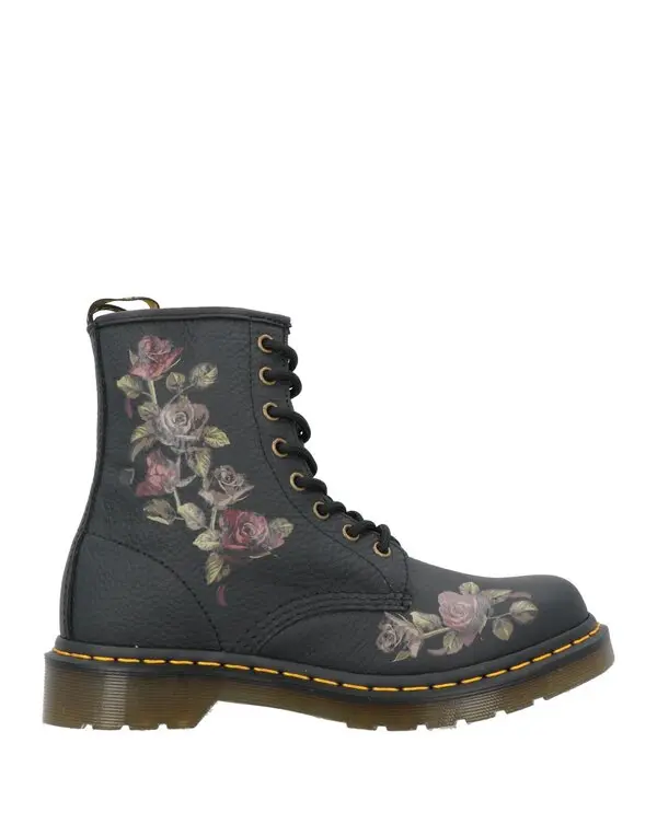 Dr. Martens Leather Ankle Combat Boots - Black