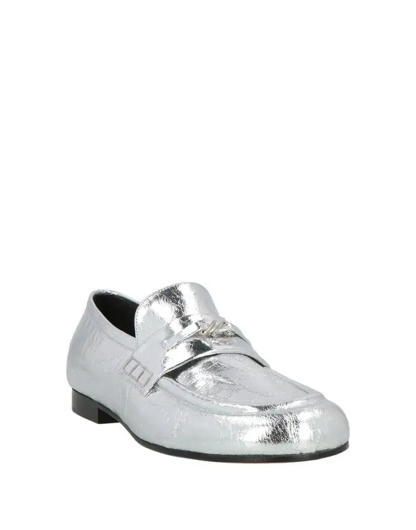 Proenza Schouler Leather Loafers - Silver