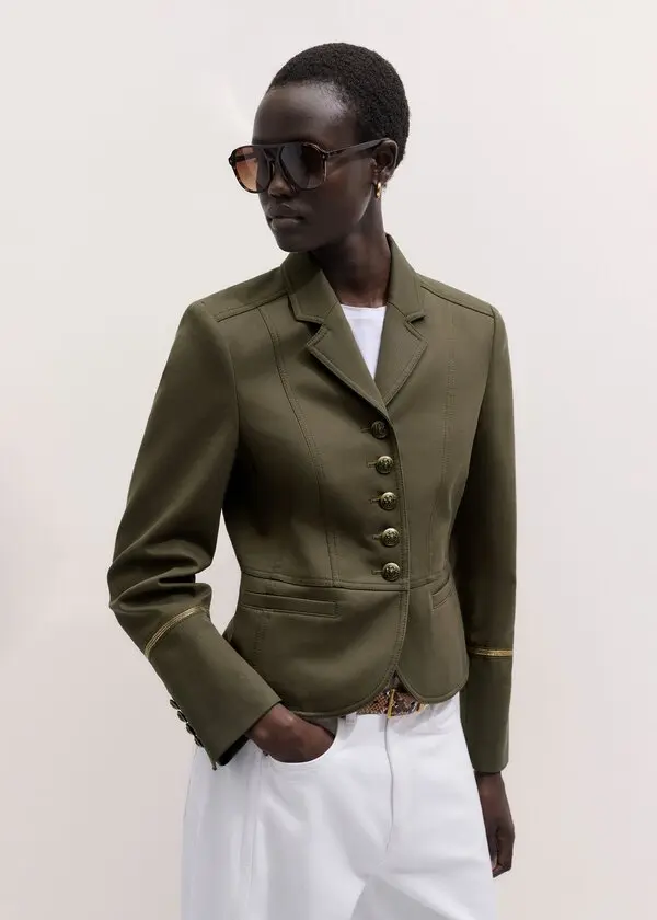 ME+EM Fitted Utility Jacket - Khaki