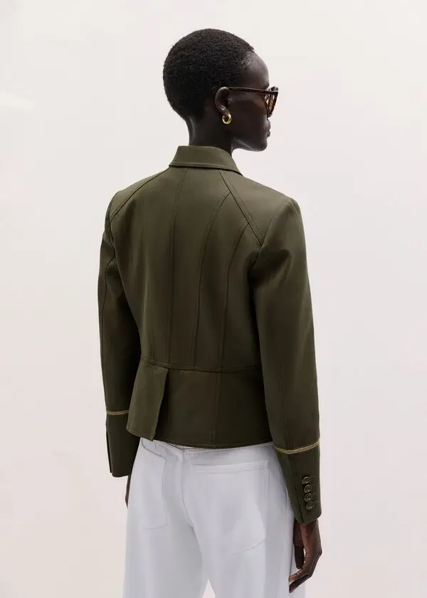 ME+EM Fitted Utility Jacket - Khaki
