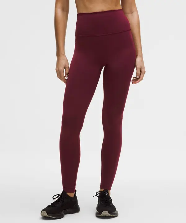 Lululemon Wunder Train No Line High-rise 28" Tights - Burgundy Bay