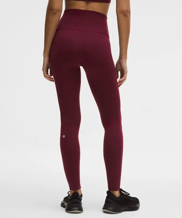 Lululemon Wunder Train No Line High-rise 28" Tights - Burgundy Bay