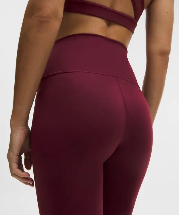 Lululemon Wunder Train No Line High-rise 28" Tights - Burgundy Bay