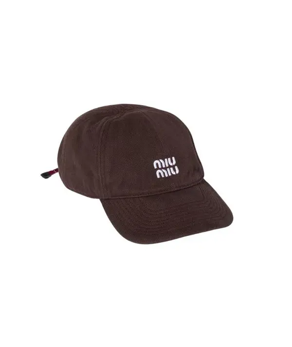 Miu Miu Baseball Cap - Amaranth Red/maize Yellow