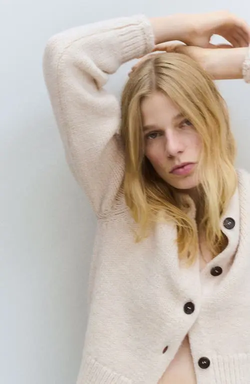 Mango Crewneck Cardigan