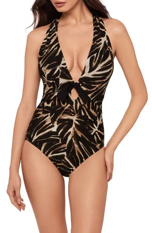 MAGICSUIT® Halle Metallic Desert Mirage One-piece Swimsuit - Black/multi