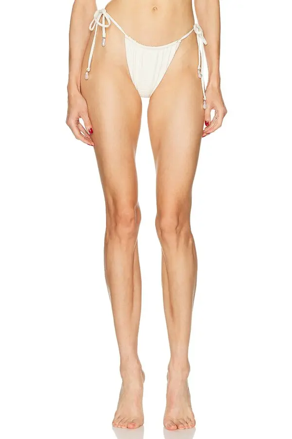 LA PORTE Kourtney Bikini Bottom - Cloud Dancer
