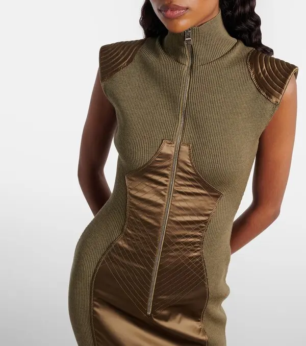 JEAN PAUL GAULTIER Wool-blend Minidress - Green