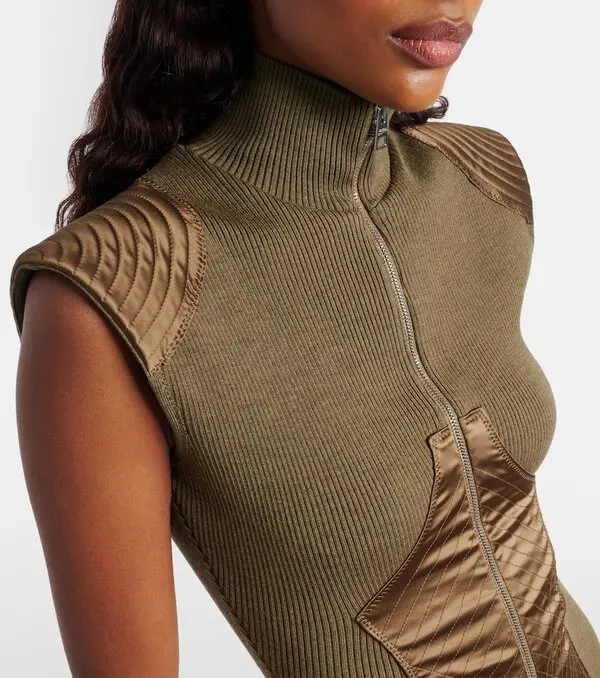 JEAN PAUL GAULTIER Wool-blend Minidress - Green
