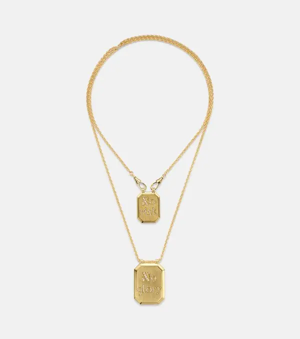 MARIE LICHTENBERG No Risk No Glory Diamond Necklace - Gold