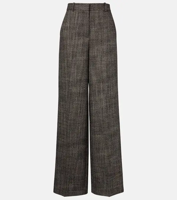 JOSEPH Hawley Virgin Wool Wide-leg Pants