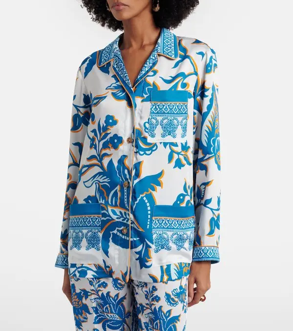 Etro Printed Crêpe-de-chine Blouse - Multicoloured