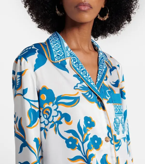 Etro Printed Crêpe-de-chine Blouse - Multicoloured