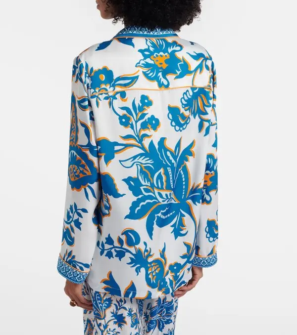 Etro Printed Crêpe-de-chine Blouse - Multicoloured