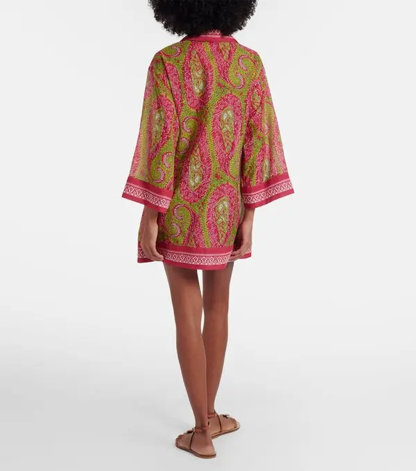 Etro Printed Cotton And Silk Tunic
