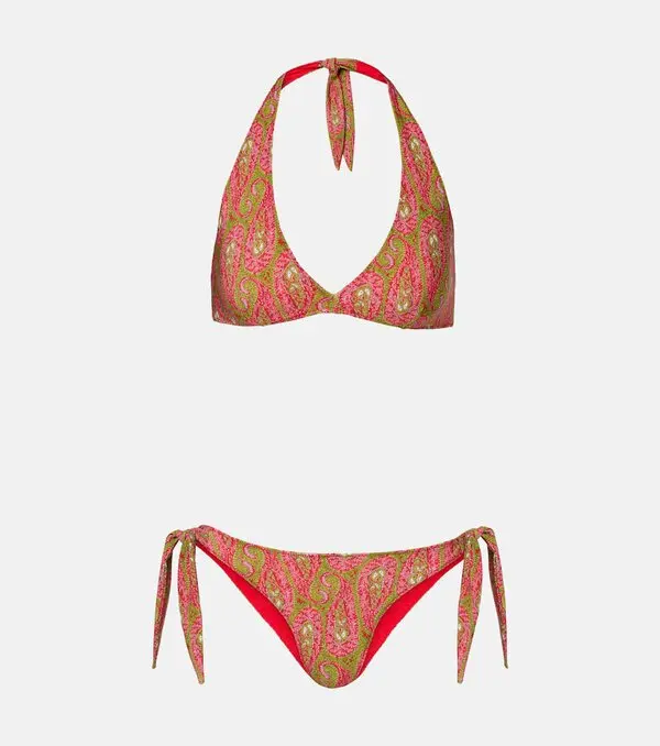 Etro Printed Two-piece Bikini - Pink