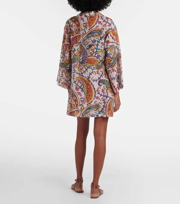 Etro Printed Cotton And Silk Tunic