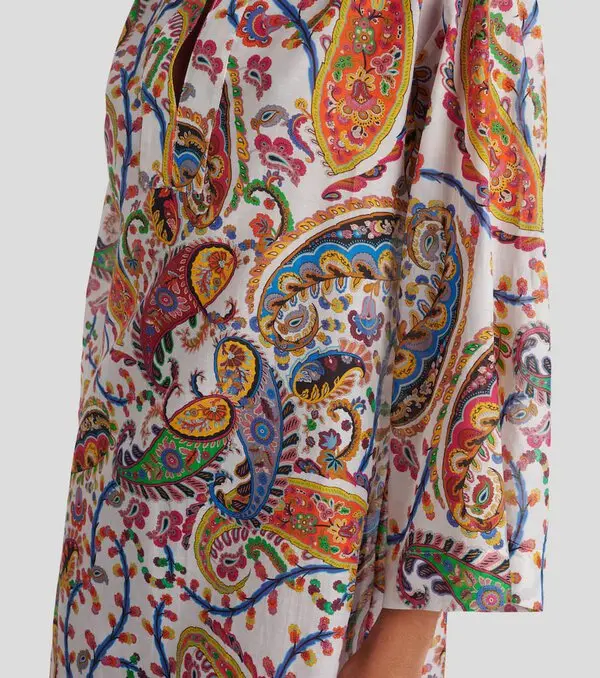 Etro Printed Cotton And Silk Tunic