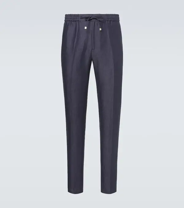 Etro Linen Slim Pants