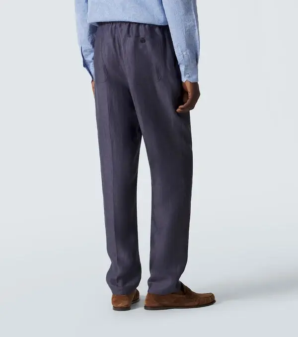 Etro Linen Slim Pants