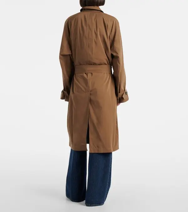 TOTEME Belted Cotton Trench Coat - Brown