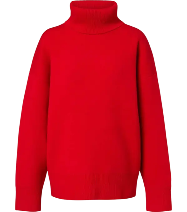 TOTEME Wool And Cashmere-blend Turtleneck Sweater - Red