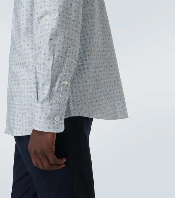 Brunello Cucinelli Printed Cotton Shirt
