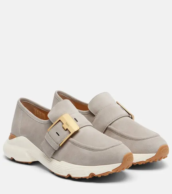 TOD'S Runner Suede Sneakers - Grey