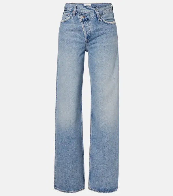 AGOLDE Arc Criss Cross Wide-leg Jeans - Blue