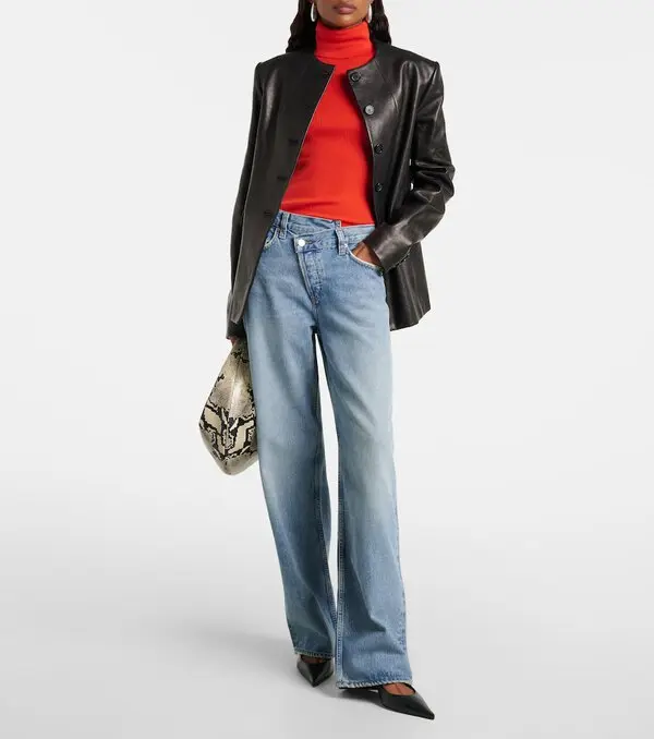 AGOLDE Arc Criss Cross Wide-leg Jeans