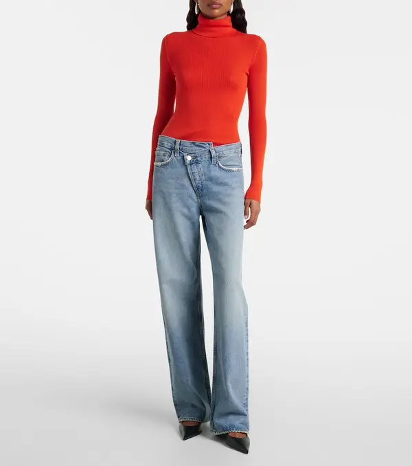 AGOLDE Arc Criss Cross Wide-leg Jeans