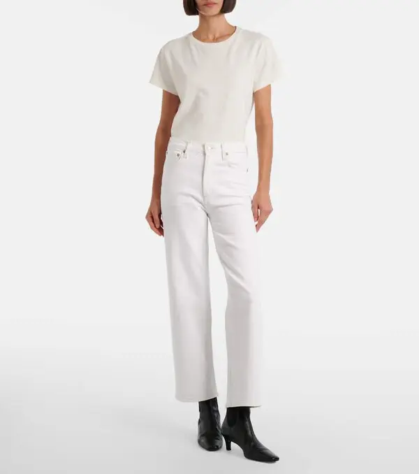 AGOLDE Ren Cropped Wide-leg Jeans