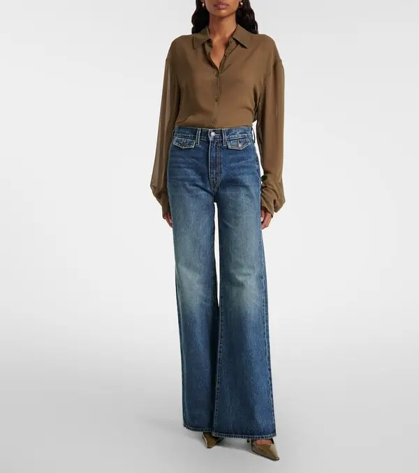 NILI LOTAN Edira Wide-leg Jeans