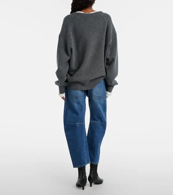 NILI LOTAN Shon Barrel-leg Jeans In Bedford Wash - Blue