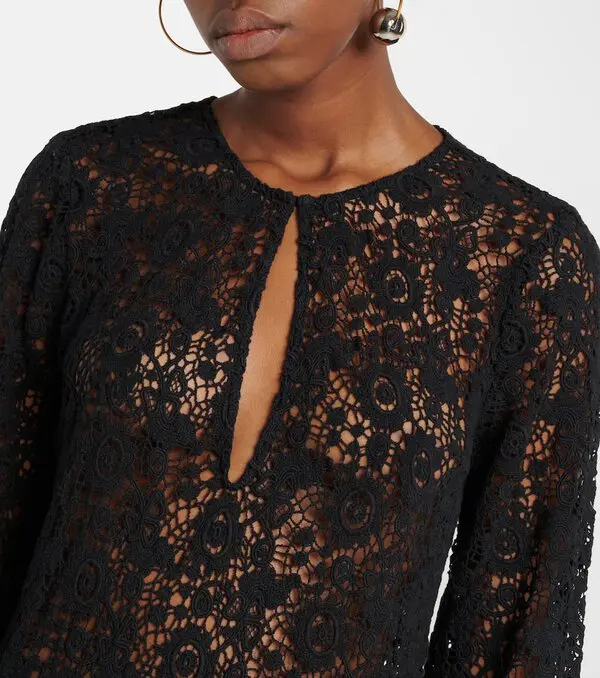 NILI LOTAN Della Cotton Lace Kaftan