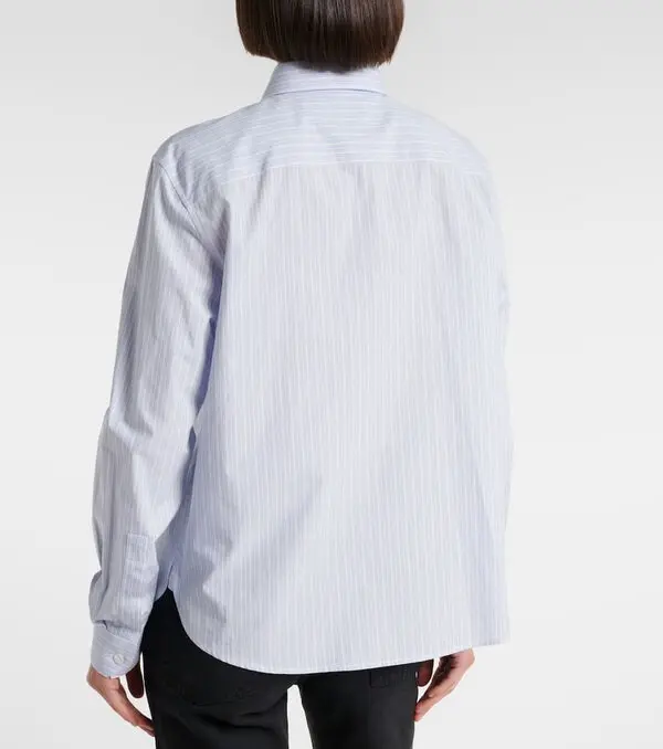 Saint Laurent Striped Cotton Poplin Shirt