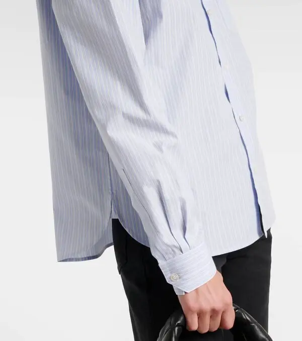 Saint Laurent Striped Cotton Poplin Shirt