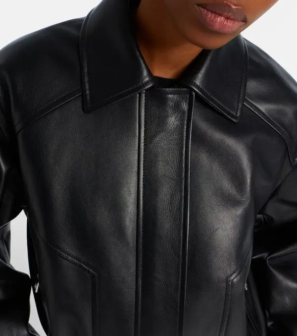 Versace Leather Blouson Jacket