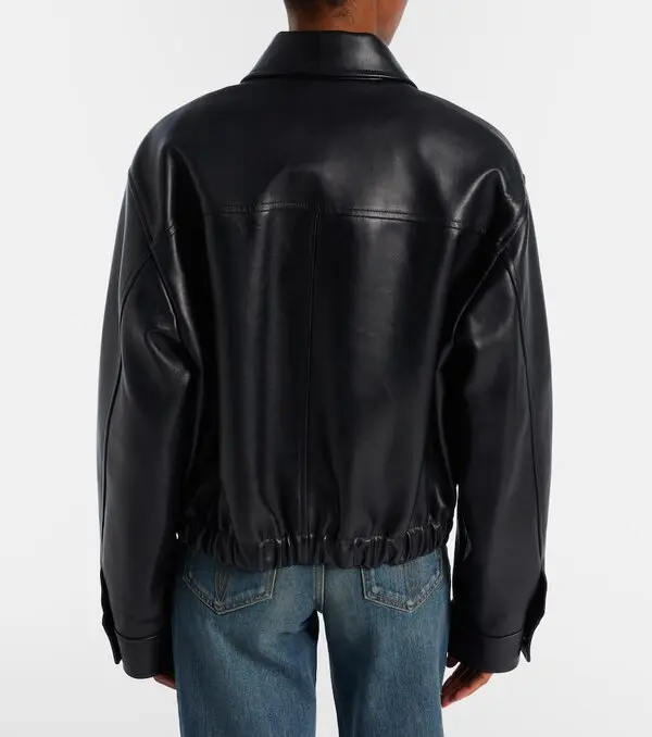 Versace Leather Blouson Jacket