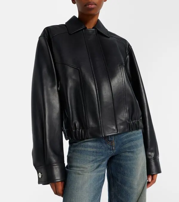 Versace Leather Blouson Jacket