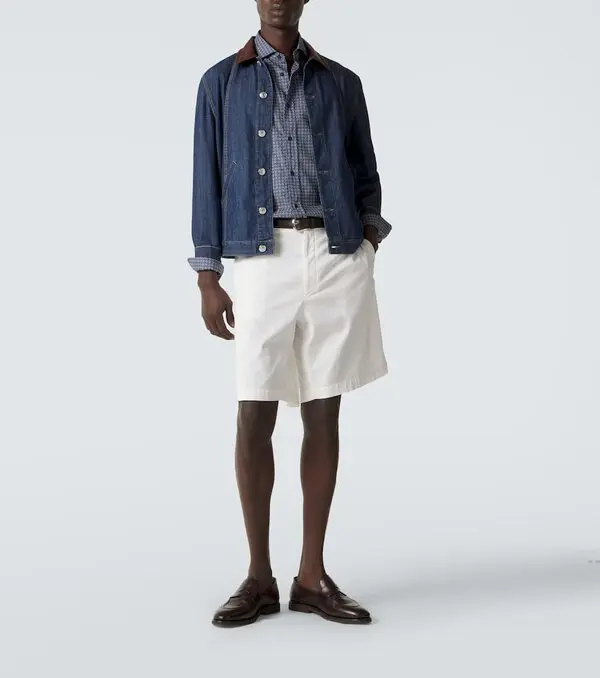 Brunello Cucinelli Printed Cotton Shirt