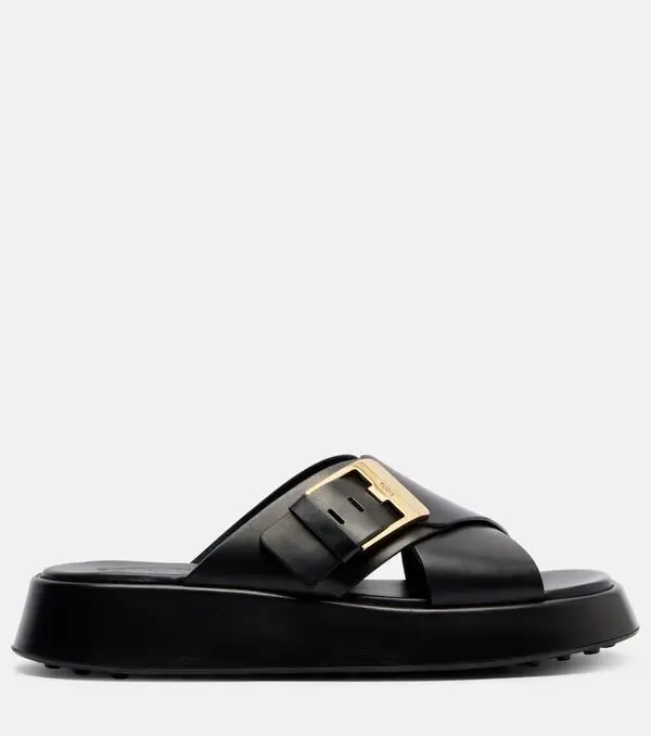 TOD'S Leather Slides