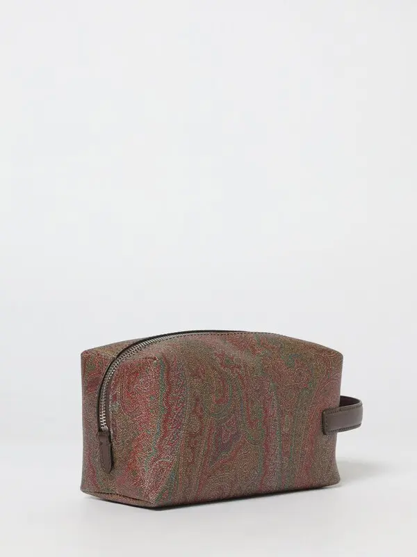 Etro Paisley Print Pegasus Logo Pouch - Multicolor