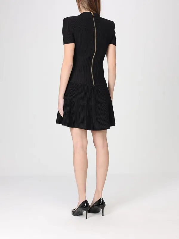 Balmain Knit Pleated Dress